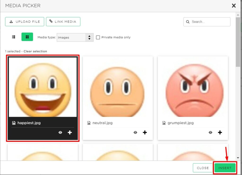 How can I change the order of smileys of the Satisfaction Meter ...