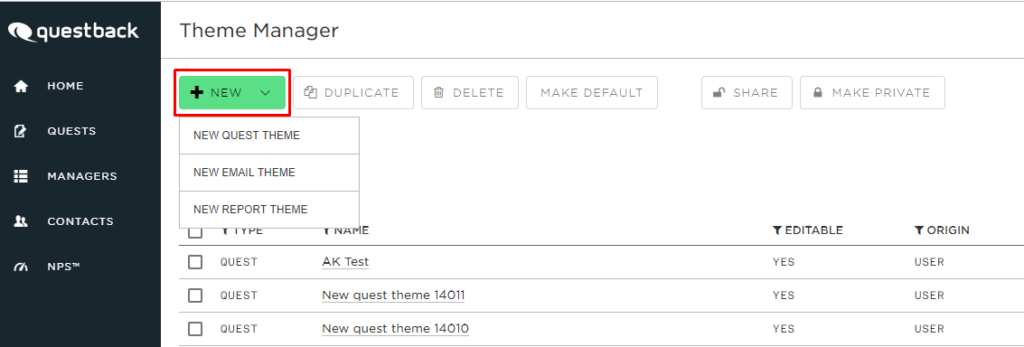 How to use Theme manager - Questback Academy