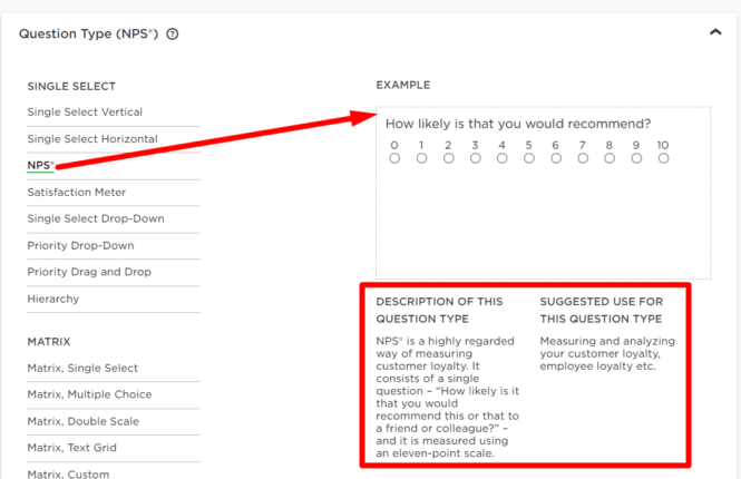 How to use Question Type? - Questback Academy