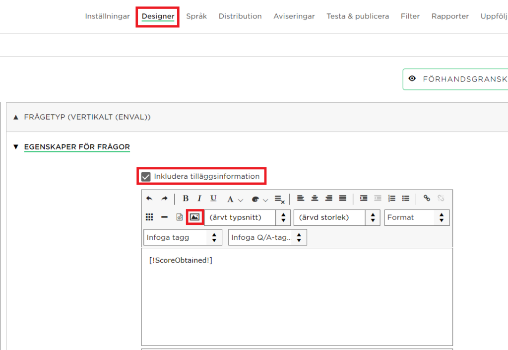 Hur bifogar jag en fil till en Introduktion eller fråga? - Questback ...
