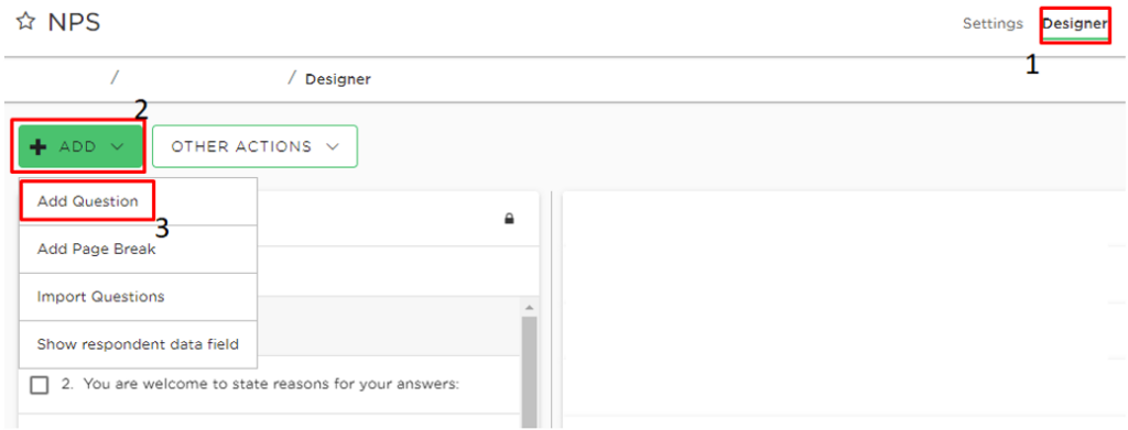How create a NPS question? - Questback Academy